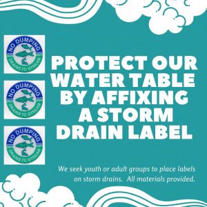 storm drain labeling infographic - Soil and Water